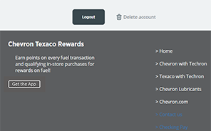 Delete User Account | Chevron Texaco Rewards | Chevron Texaco Rewards (US)